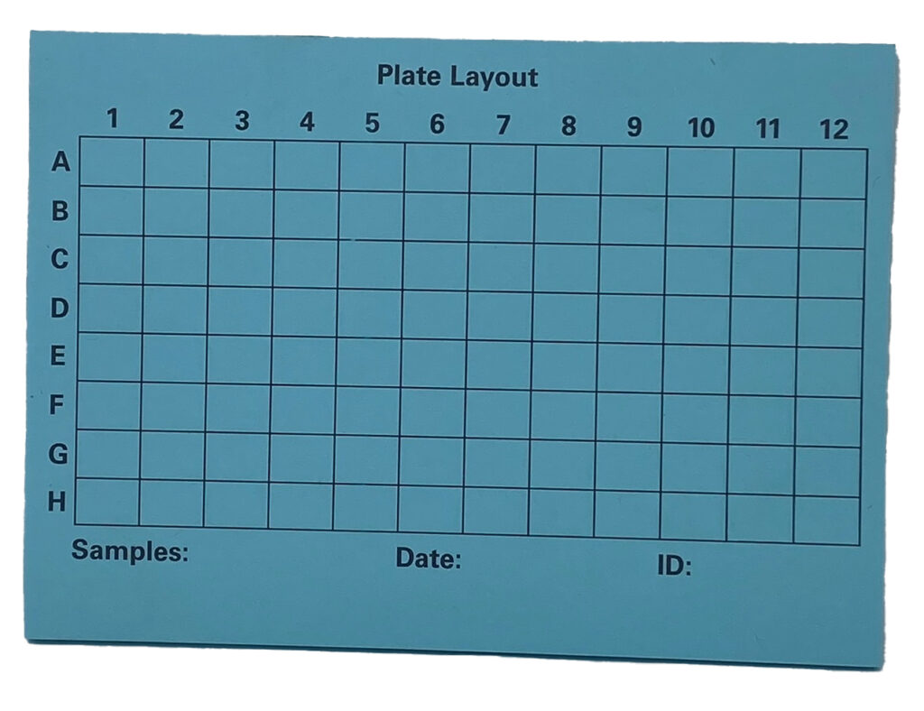96 Well Plate Map Pad Sheets 50 Sheets - Lab Management Consultants